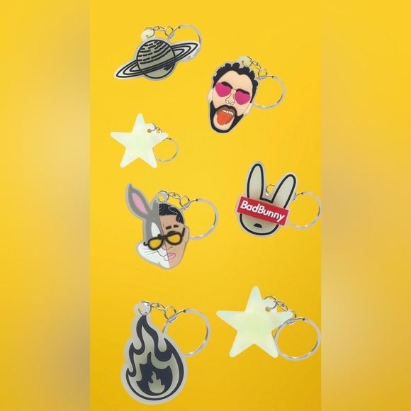 bad bunny | Accessories | 7 Bad Bunny Key Chains | Poshmark